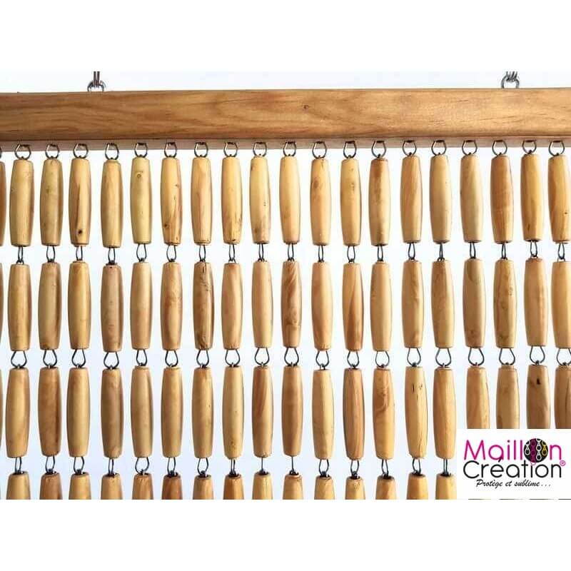 Custom Boxwood Beaded Door Curtains - Natural Boxwood Curtain